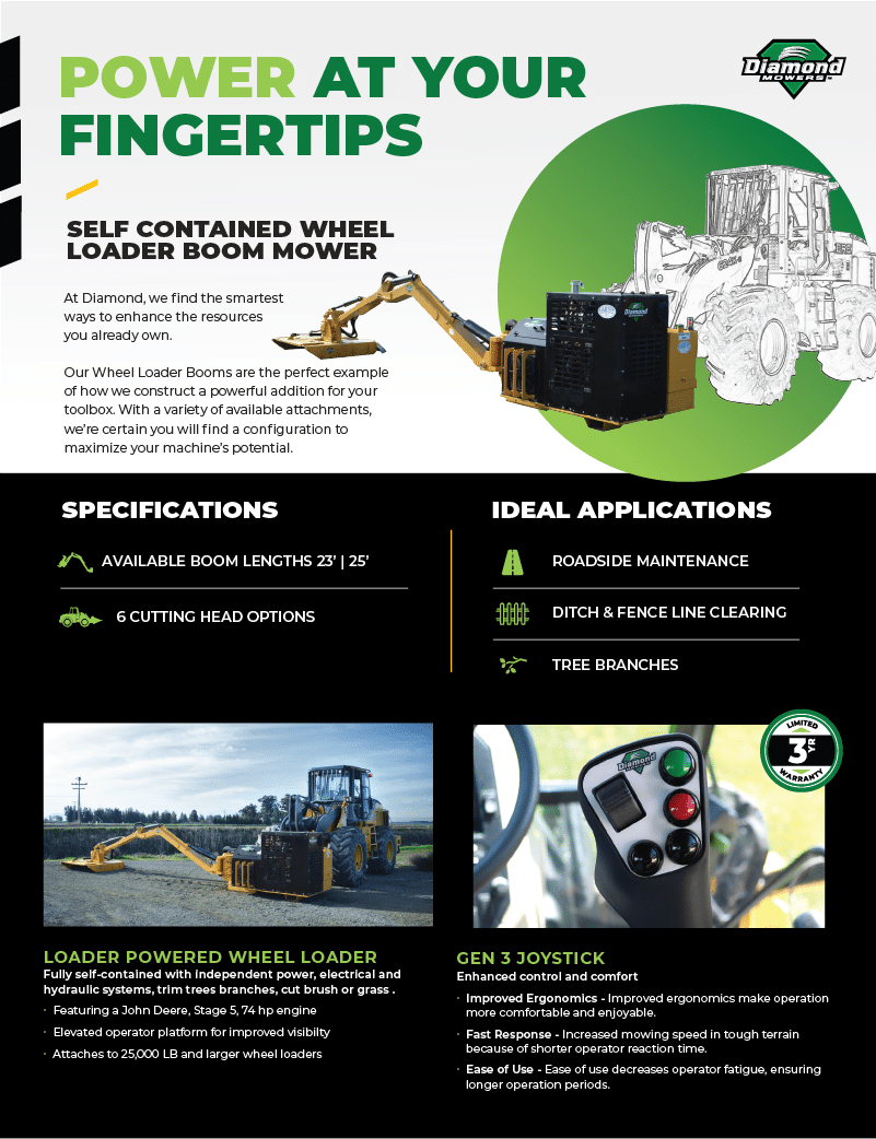 Self Contained Wheel Loader - Diamond Mowers
