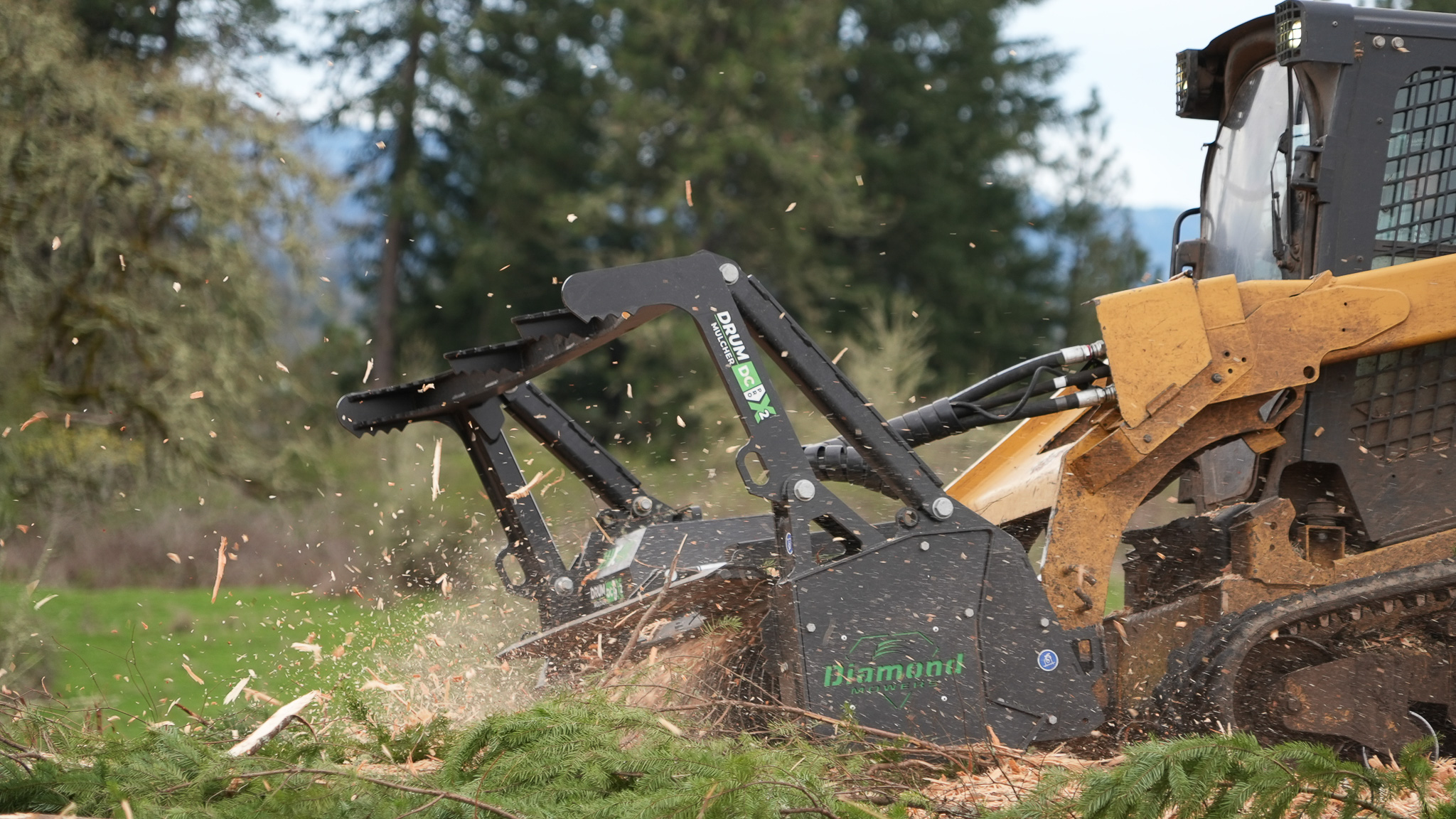 SK Drum Mulcher DC Pro X Attachment | Diamond Mowers