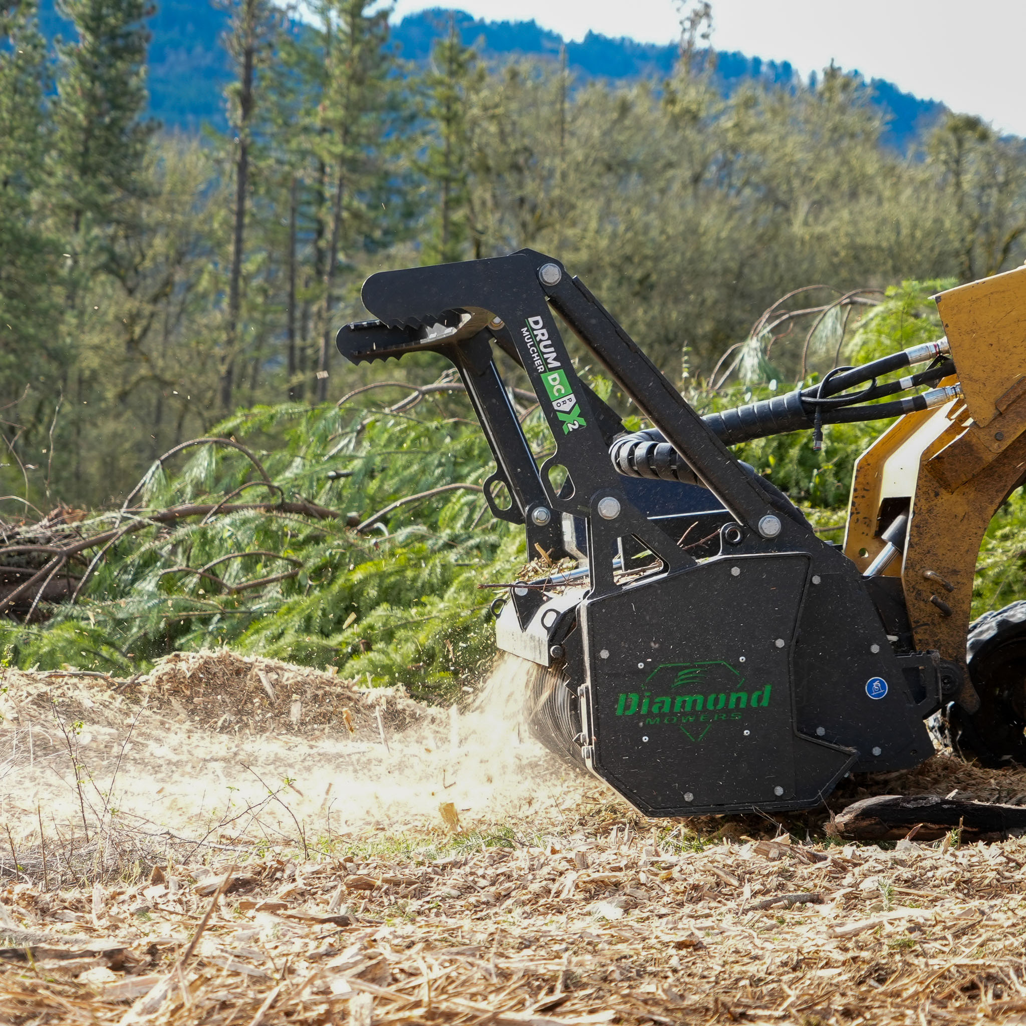 SK Drum Mulcher OD Pro X Attachment | Diamond Mowers